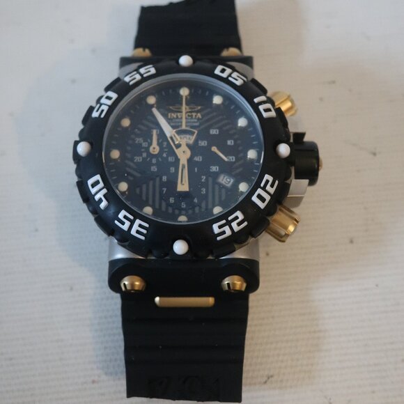 Invicta | Accessories | Mens Invicta Subaqua Black Rubber Watch Face ...